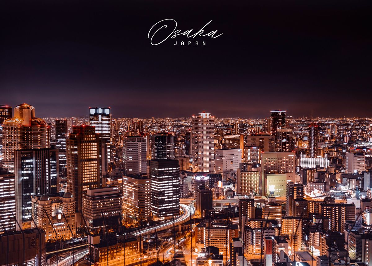 'Osaka ' Poster by Travel Addict | Displate