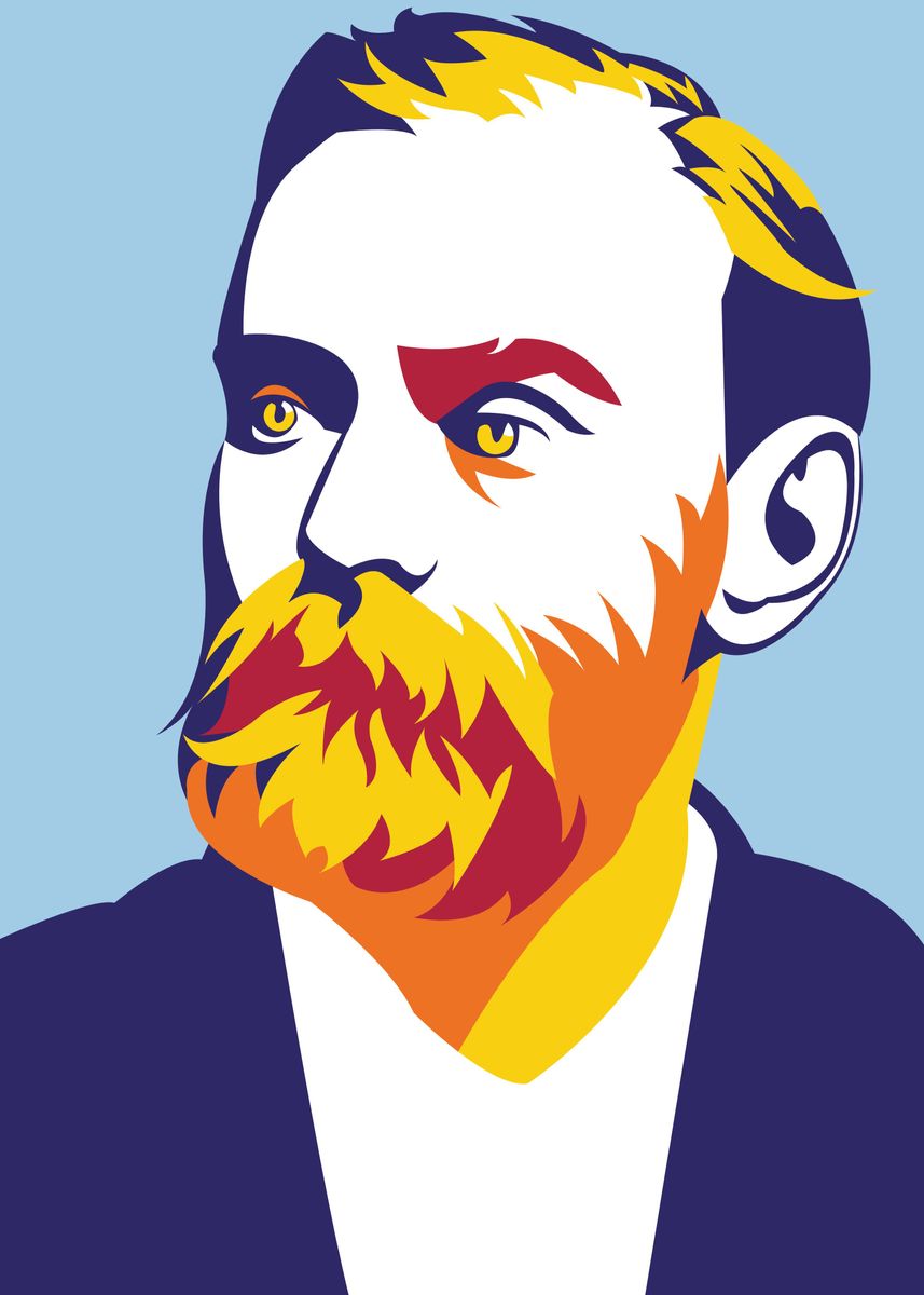 'Alfred Nobel' Poster, picture, metal print, paint by Firman Alief ...