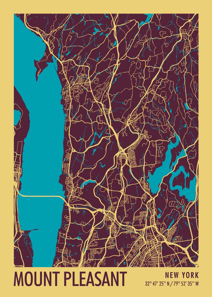 'Mount pleasant' Poster, picture, metal print, paint by Miracle Studio ...