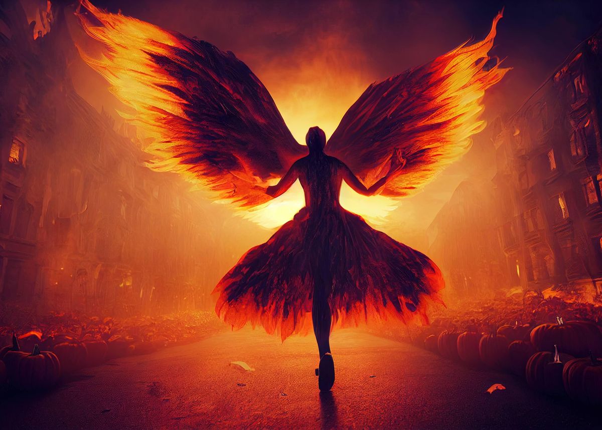 'Fire Fairy' Poster by Stephen Bredenkamp | Displate