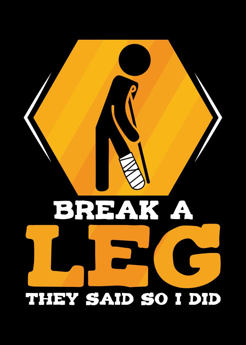 'Broken Leg' Poster, picture, metal print, paint by Sebastian Wünsche ...