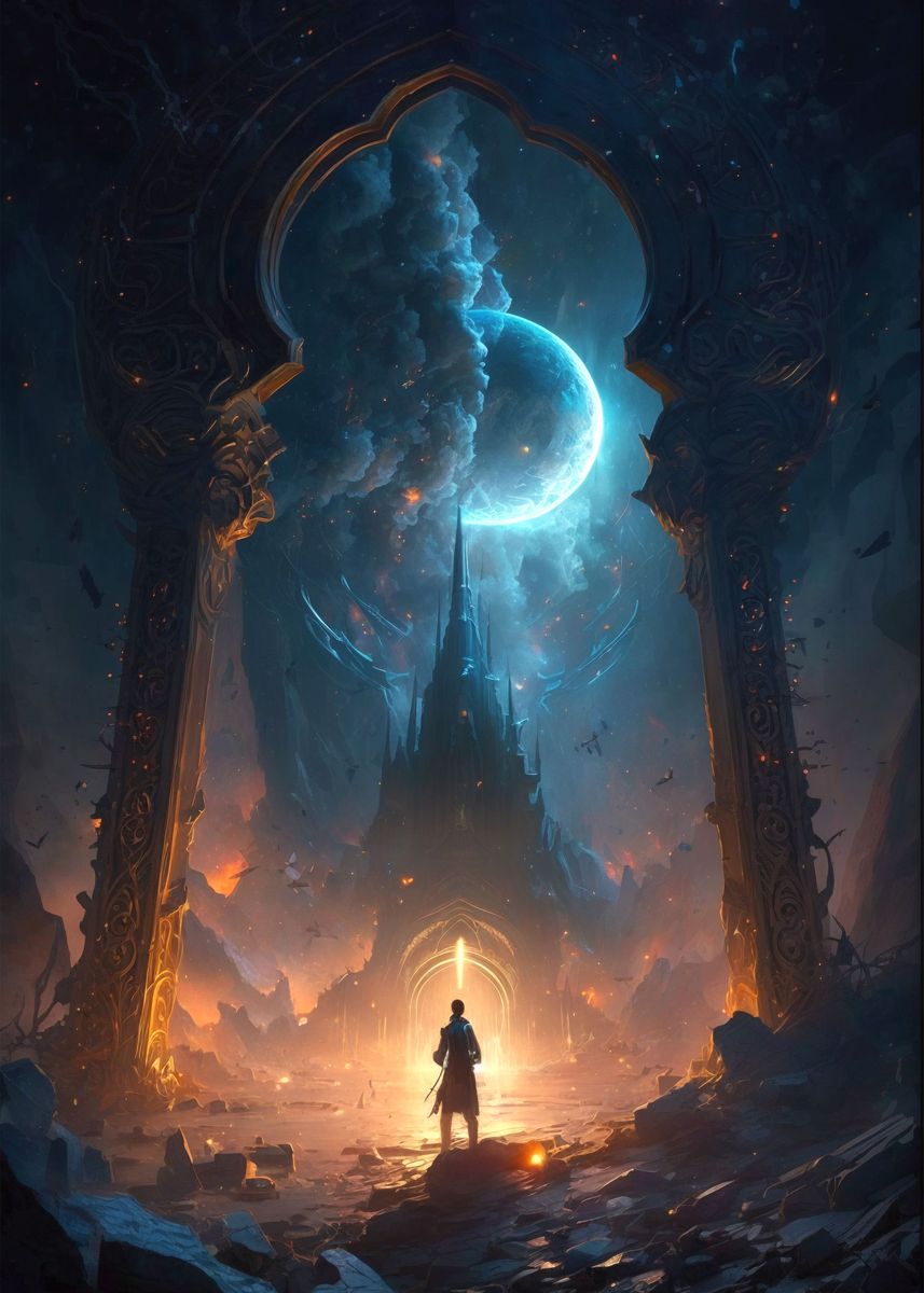 'Epic Castle Arches' Poster, picture, metal print, paint by Adam Munton ...