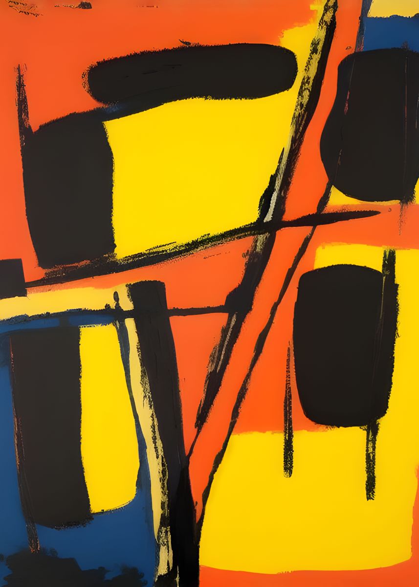 'Modernist Painting' Poster, picture, metal print, paint by BluePinkPanther | Displate