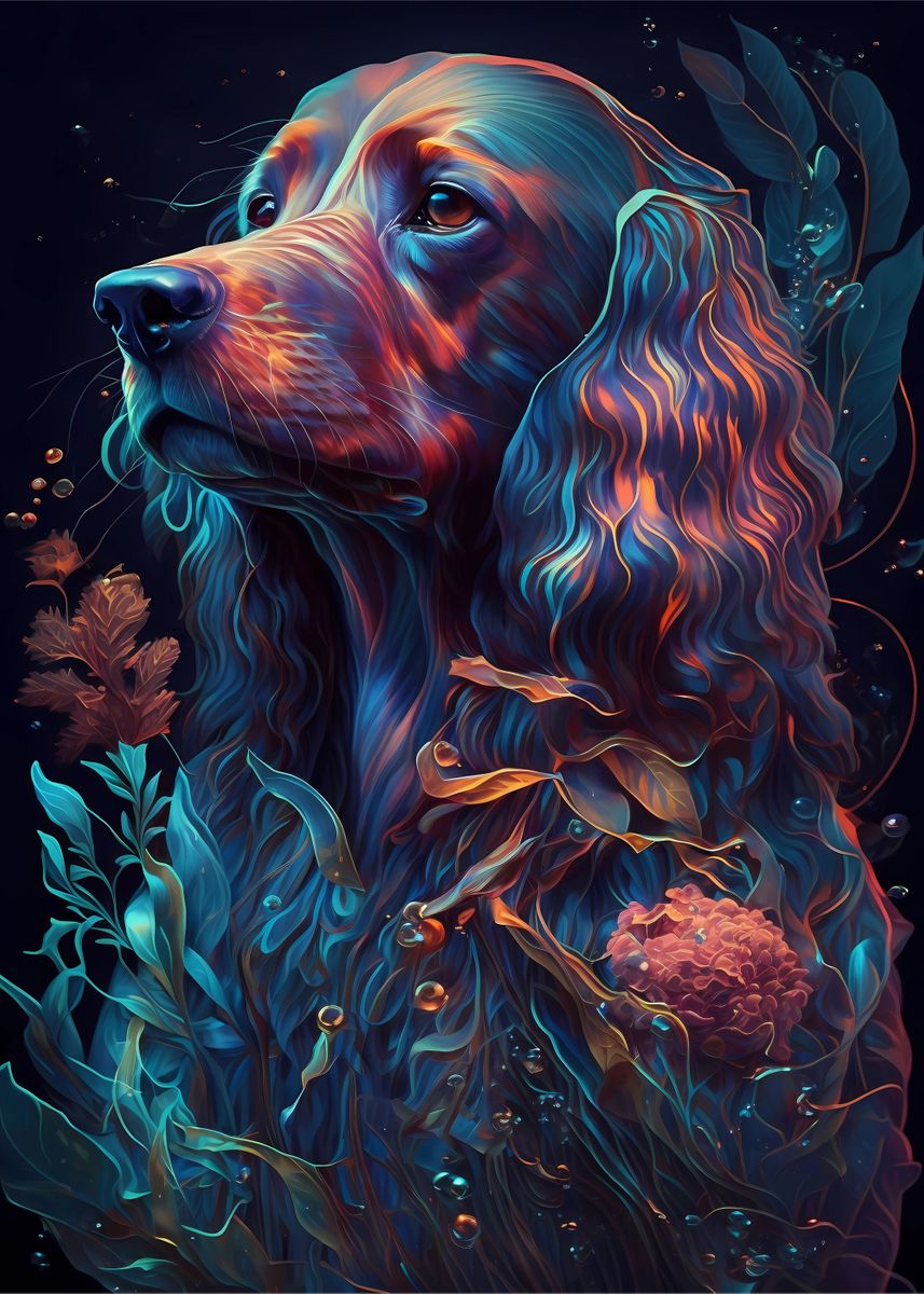 'Irish Setter Dog' Poster by Baron Style | Displate