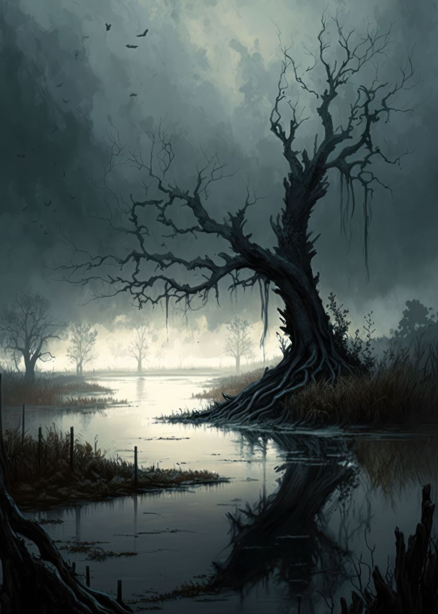 'The Dead Trees' Poster, picture, metal print, paint by Dario Berardi ...