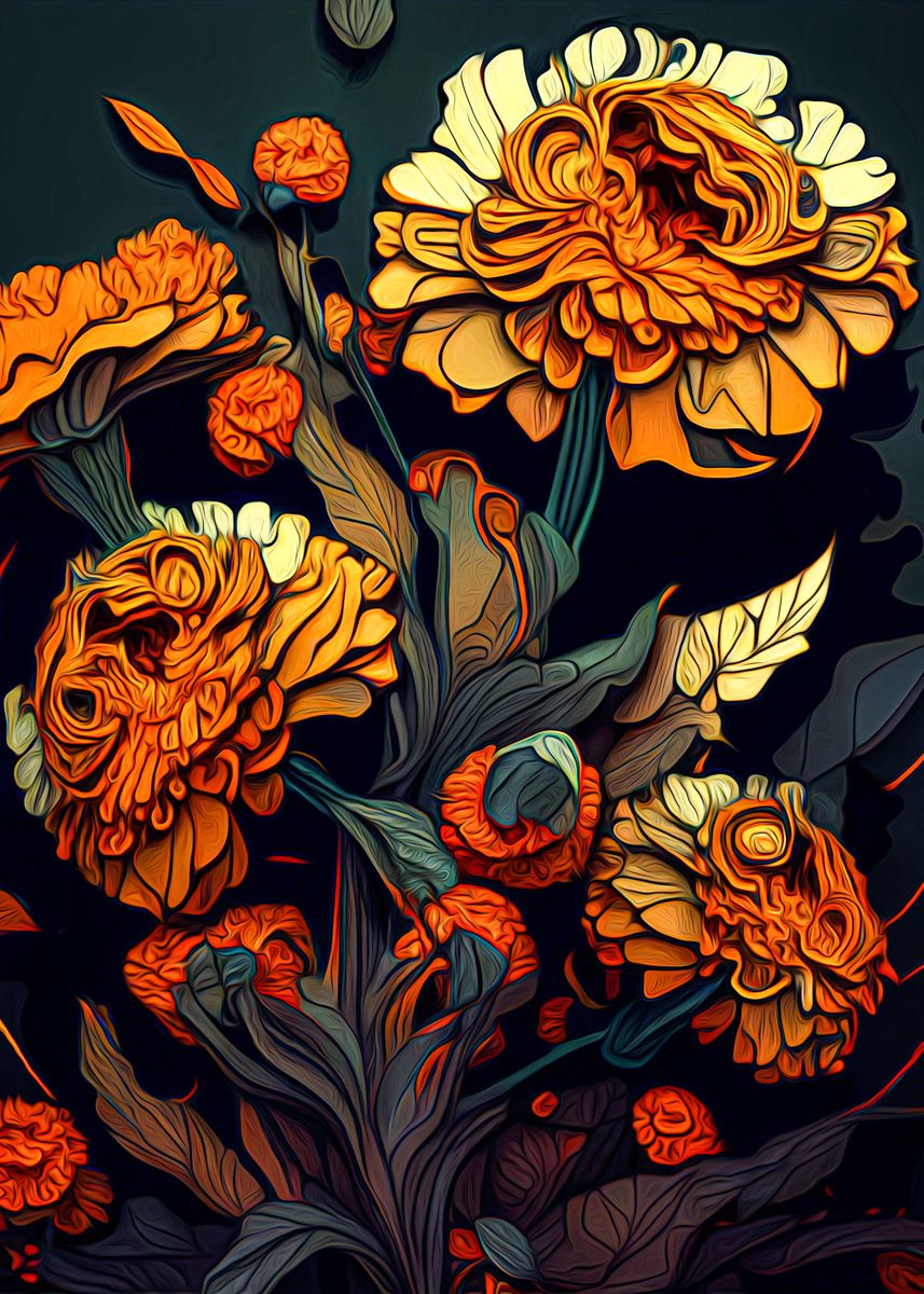 'Flower' Poster by Ties Rosi | Displate