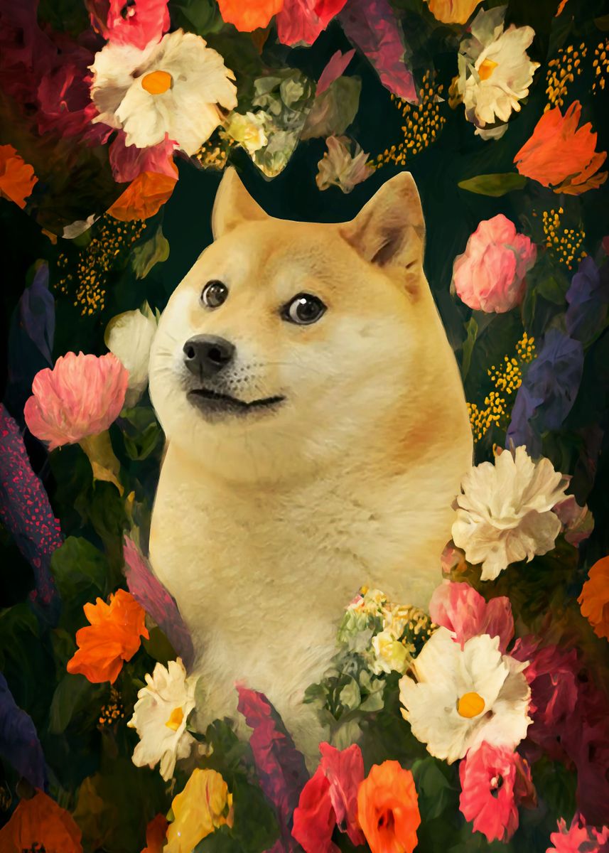 'Doge portrait' Poster, picture, metal print, paint by MCAshe Art ...