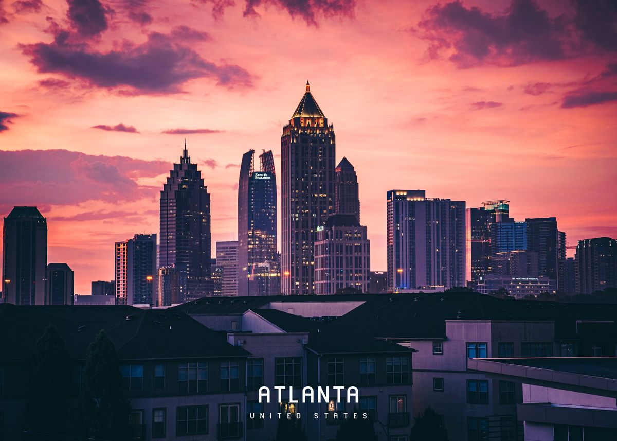 'Atlanta ' Poster by Big City | Displate