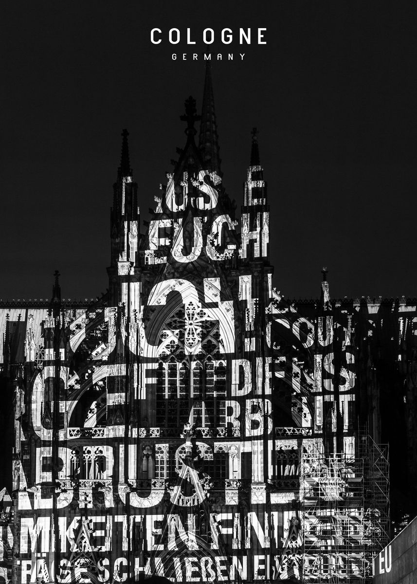'Cologne ' Poster, picture, metal print, paint by Famous City | Displate