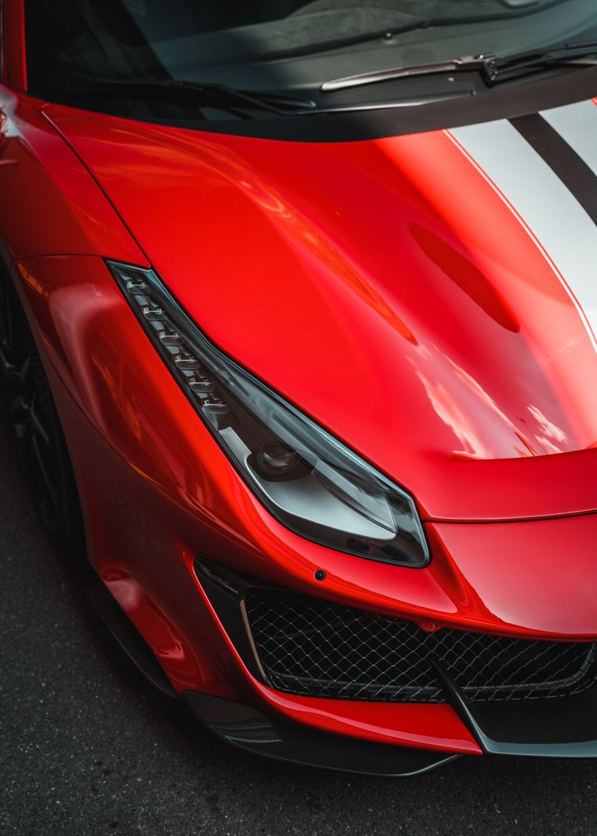 'Vertical Ferrari' Poster by Richard Art | Displate