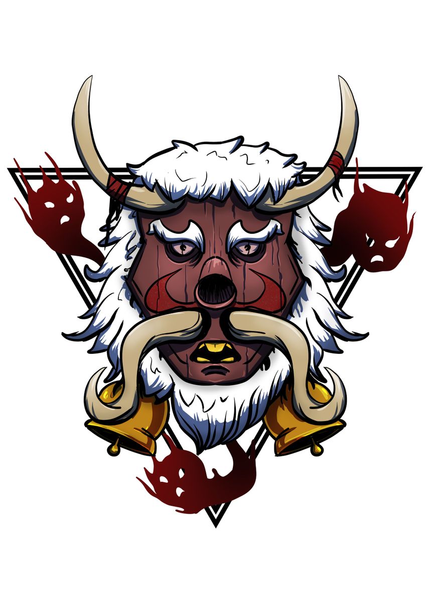 'Bulgarian Kuker Mask' Poster, picture, metal print, paint by Atanas ...