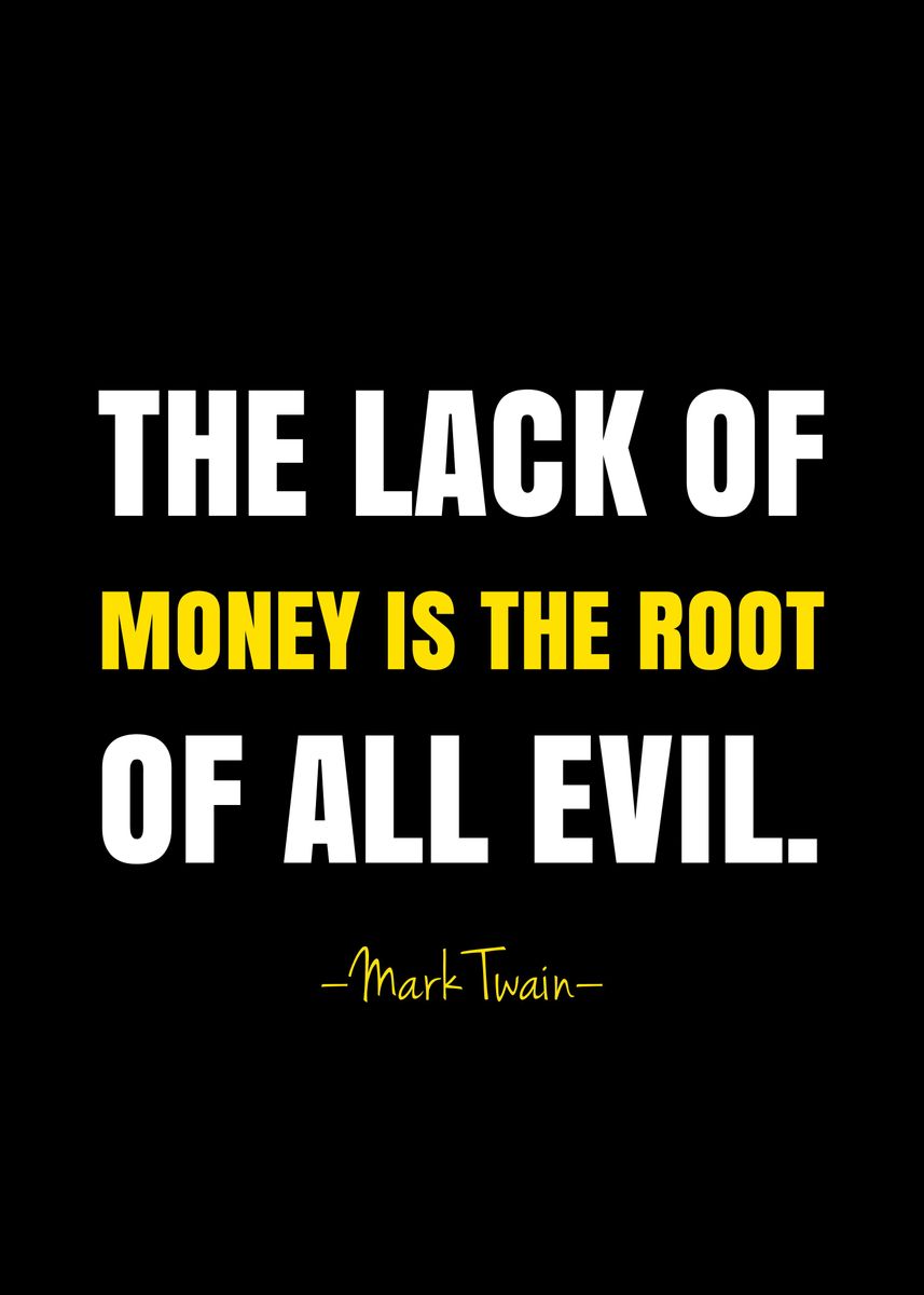 'Mark Twain quote' Poster, picture, metal print, paint by Gembull Art ...