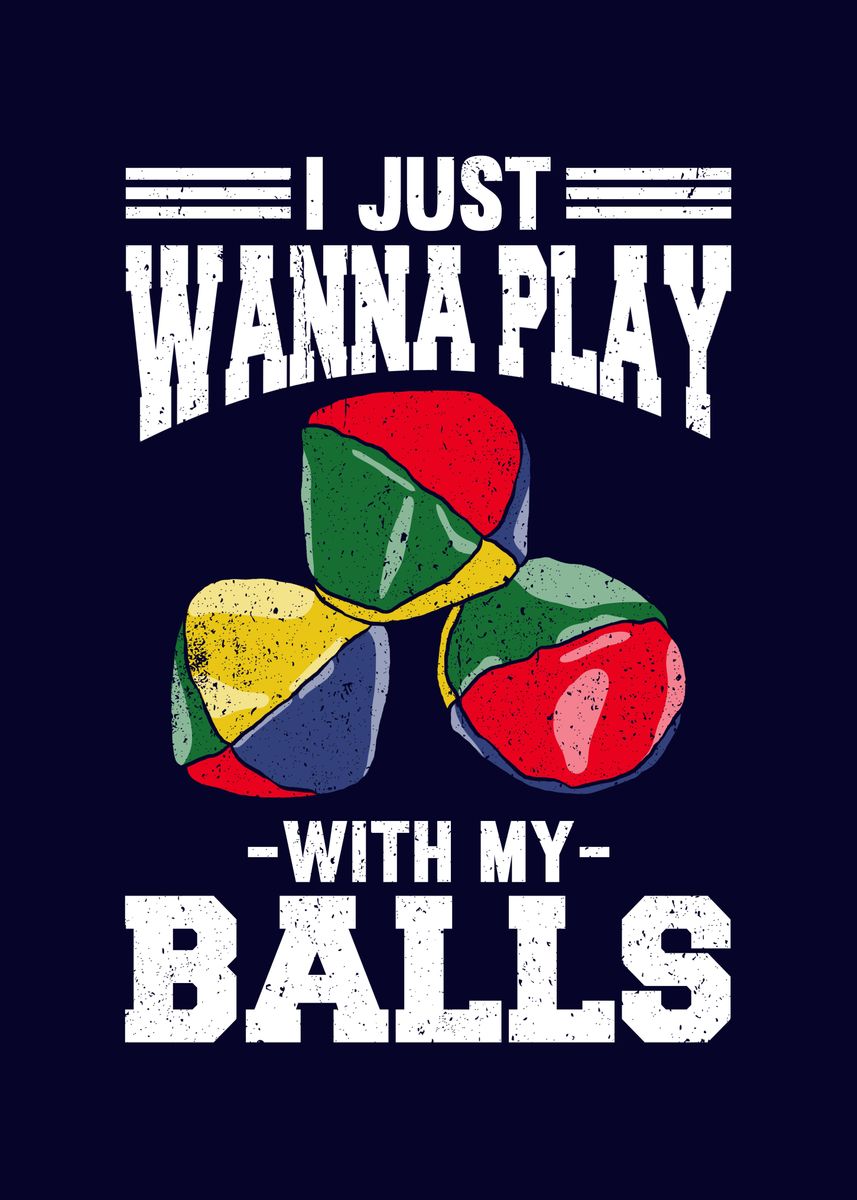 'Funny Juggling' Poster, picture, metal print, paint by MzumO | Displate