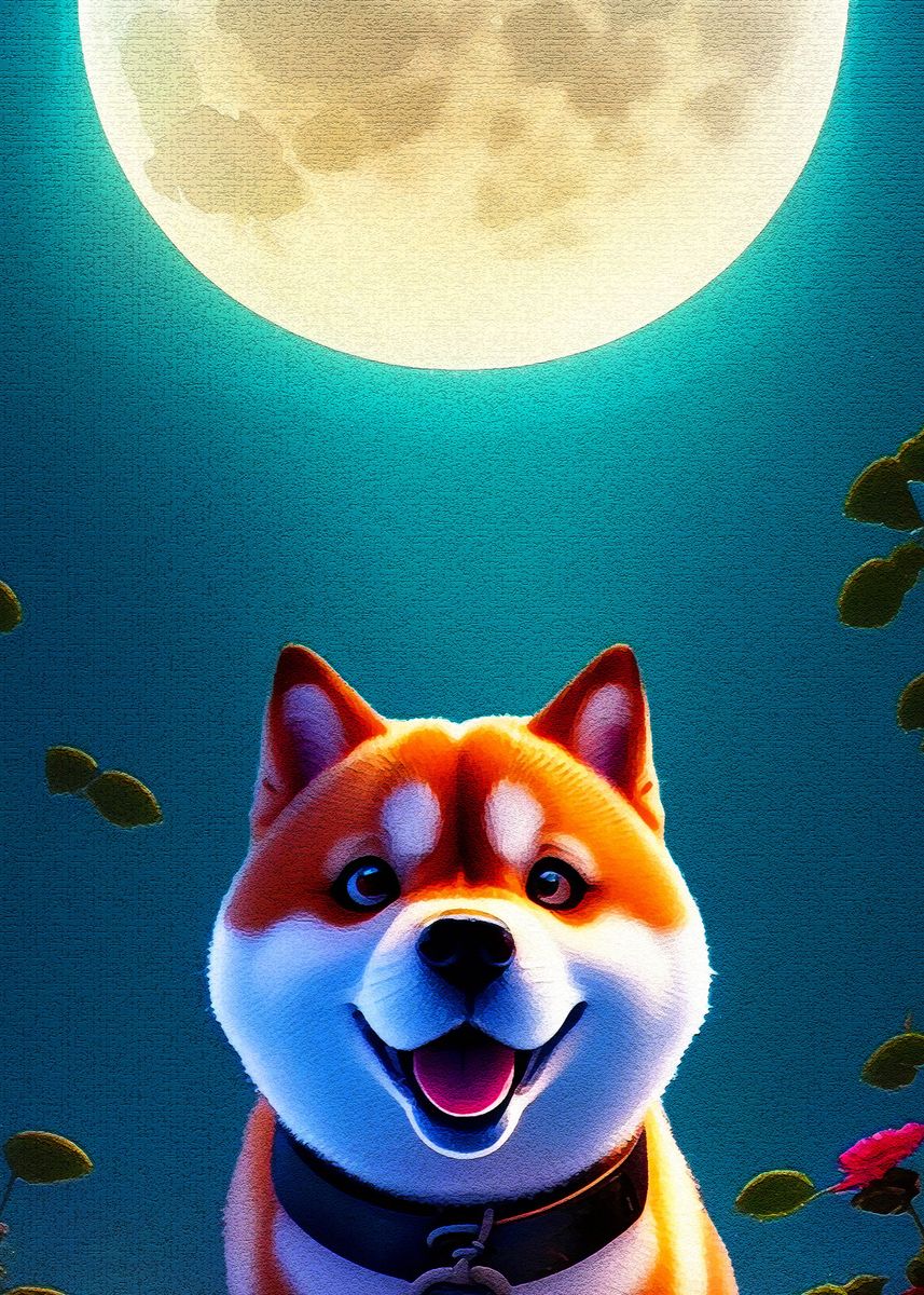 'cute dog' Poster by erma wati | Displate