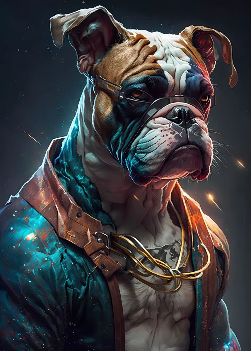 'Boxer Dog' Poster, picture, metal print, paint by Parker World | Displate