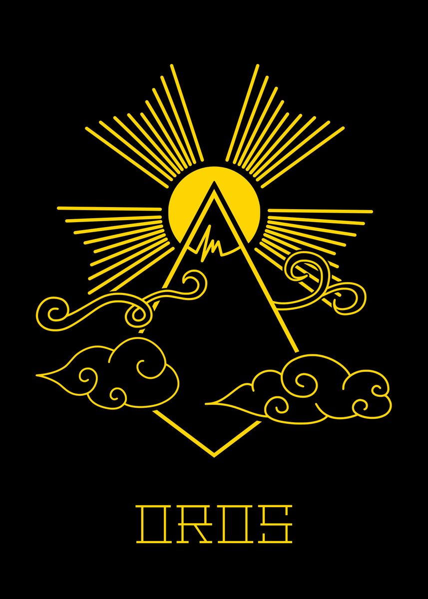 'Oros' Poster, picture, metal print, paint by Jules Carpio | Displate