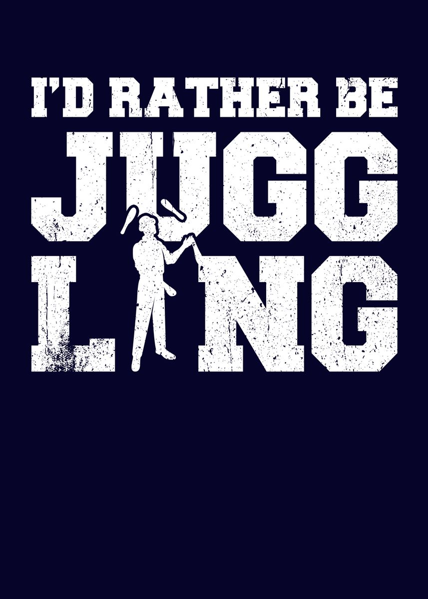 'Funny Juggling' Poster, picture, metal print, paint by MzumO | Displate