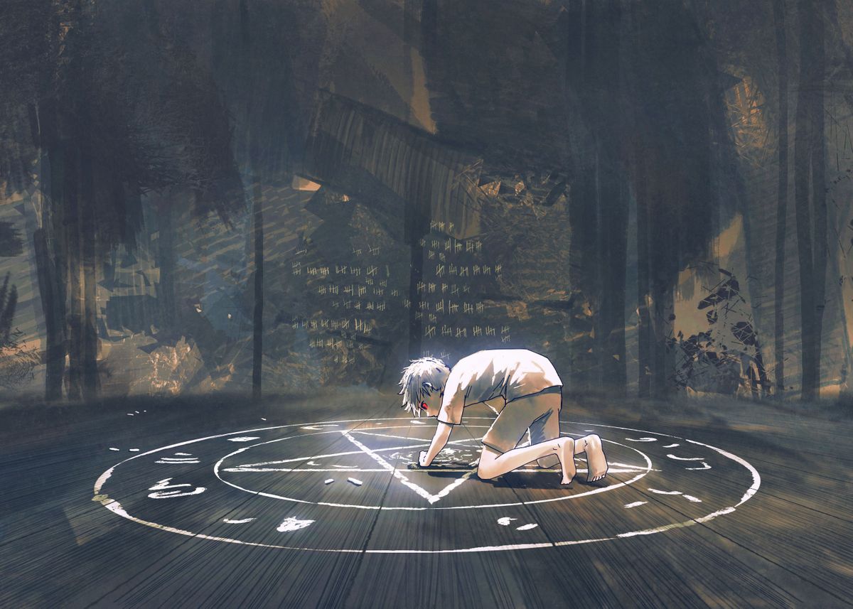 'Fantasy devil portal' Poster by Color Art | Displate