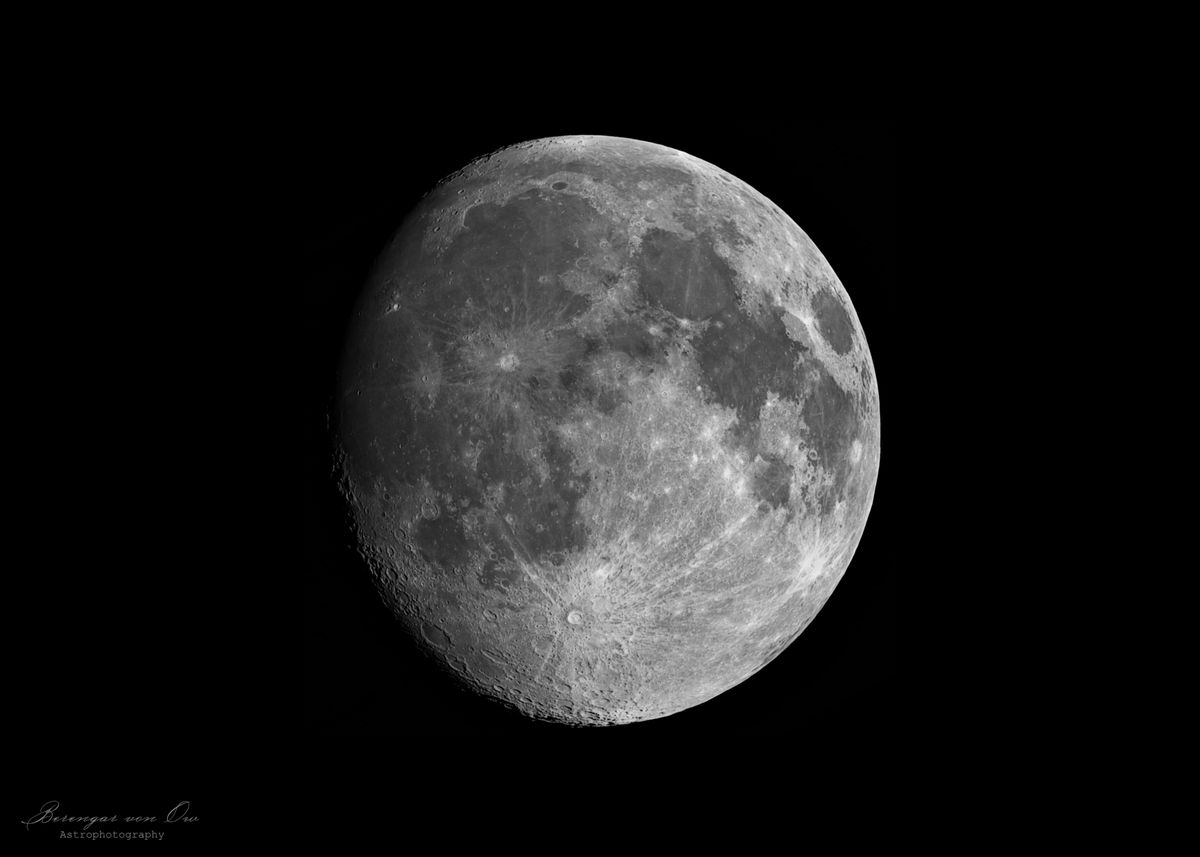 'Waxing gibbous moon' Poster by Berengar von Ow | Displate