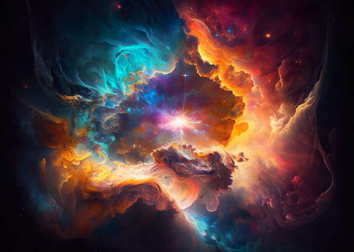 'Colorful Universe' Poster by Markus Mikolai | Displate