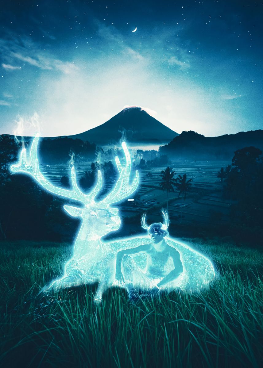 'Traveling ghosts' Poster, picture, metal print, paint by YOHA | Displate