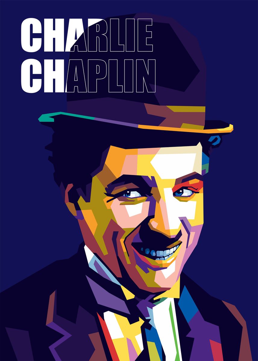 'Charlie Chaplin' Poster, picture, metal print, paint by Ananda Praj ...