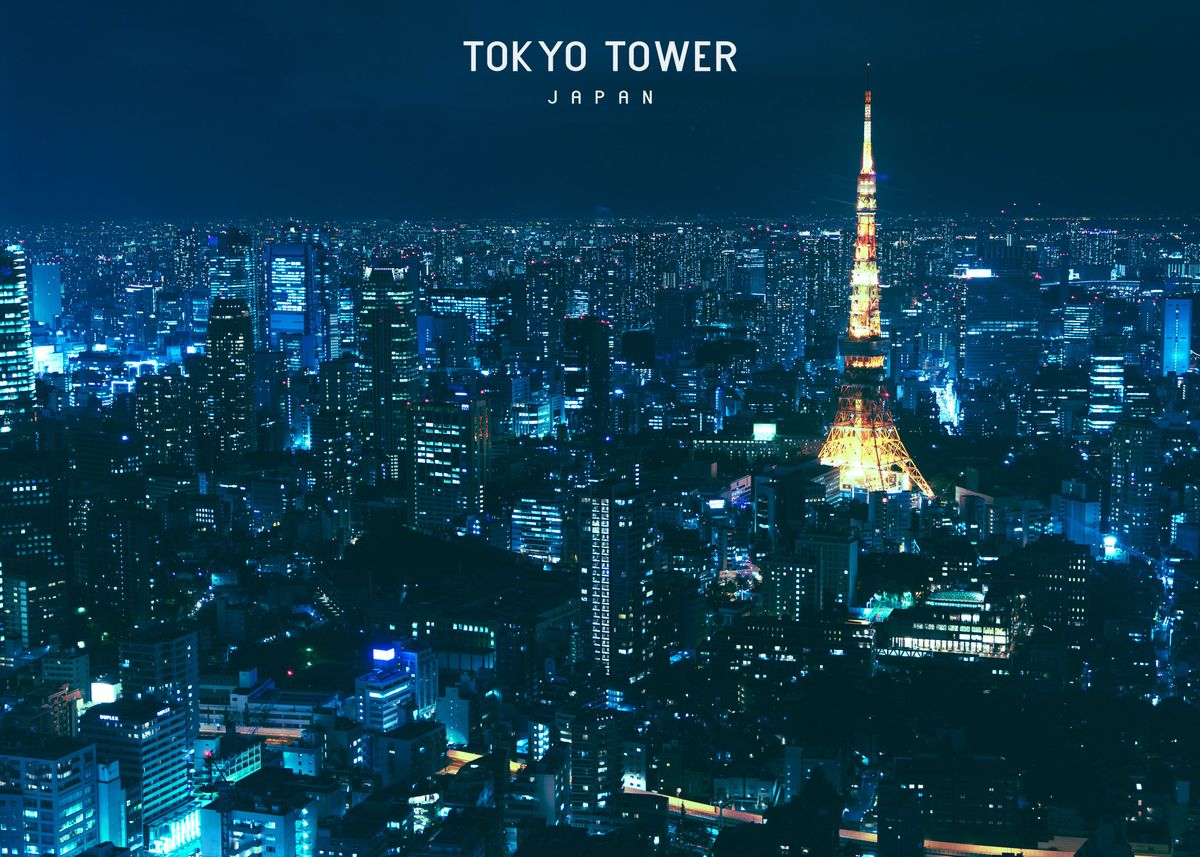 'Tokyo Tower ' Poster by Travel Addict | Displate