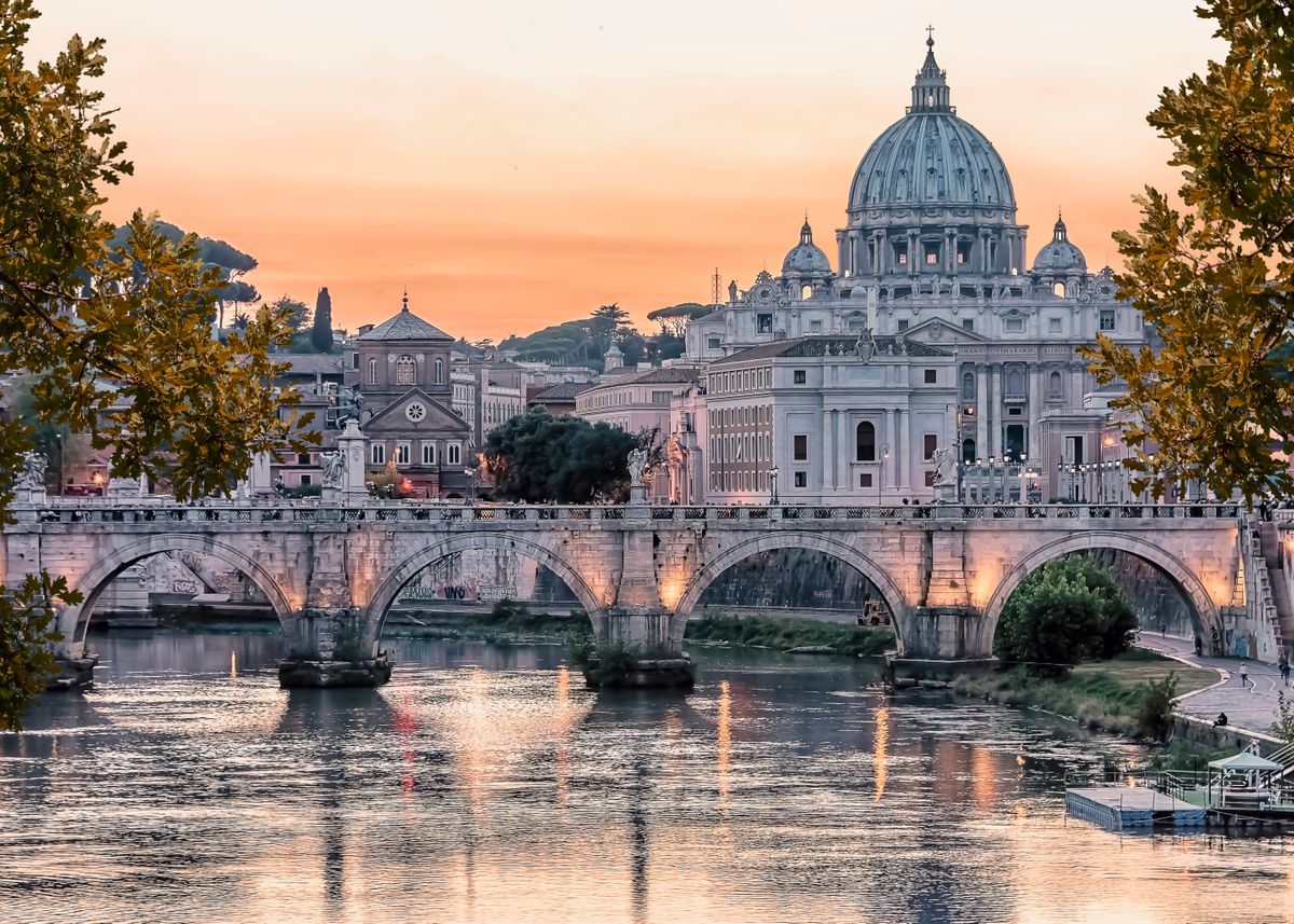 'Autumn In Rome' Poster by Mango Art | Displate