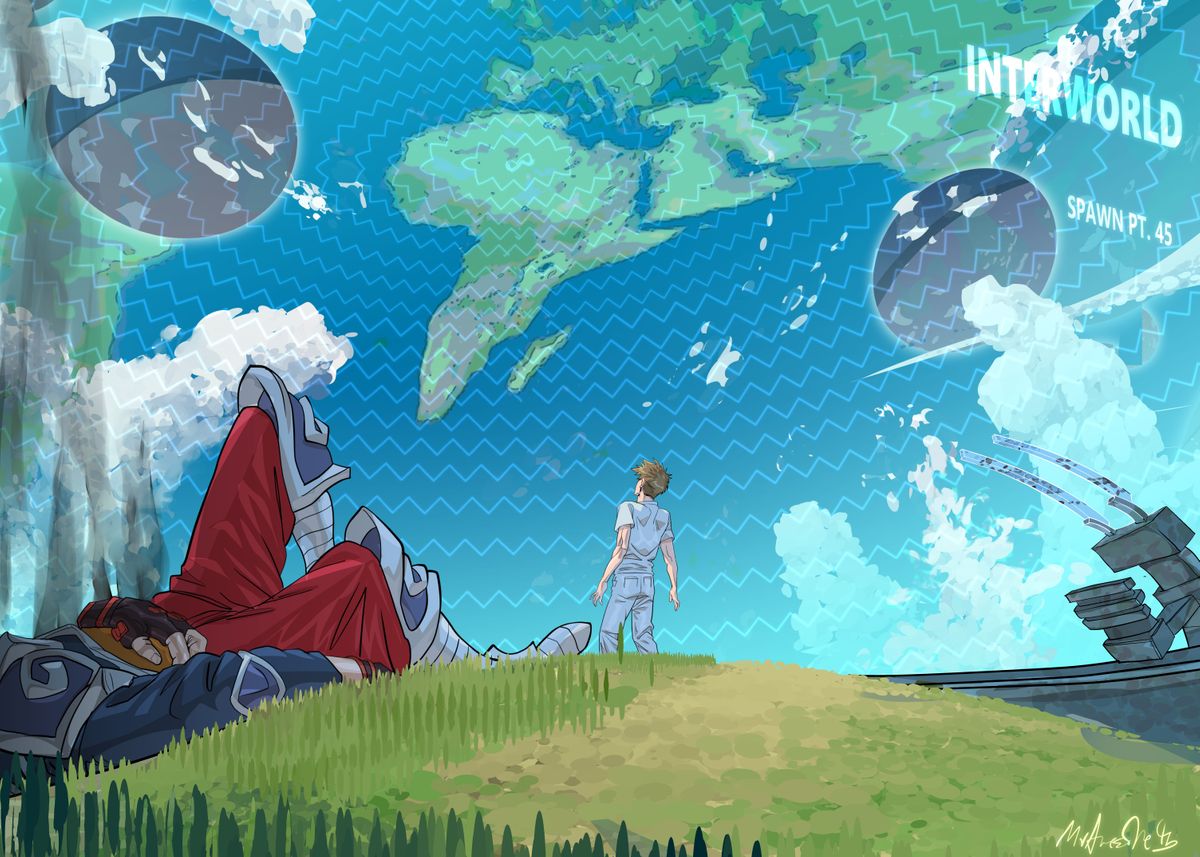 'Interworld Cover' Poster by Budd McAwesome | Displate