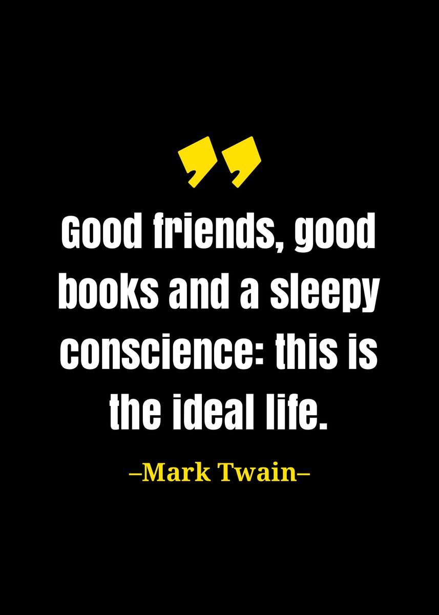 'Mark Twain quote' Poster, picture, metal print, paint by Gembull Art ...