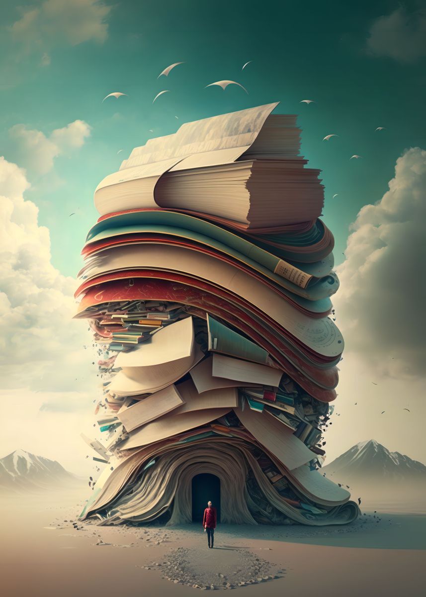 'Adventure in a book' Poster, picture, metal print, paint by Digital ...