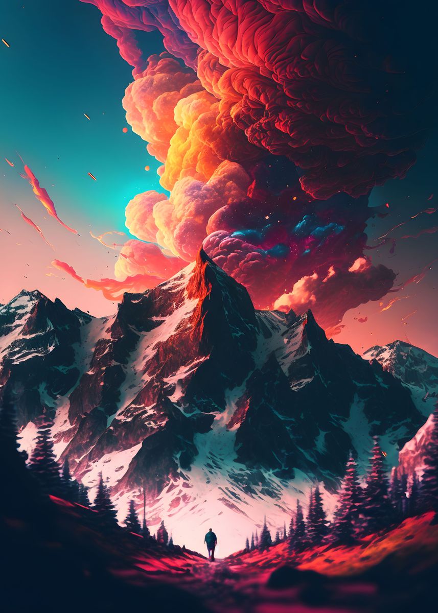 'Majestic Ascent' Poster, picture, metal print, paint by Artyst Box ...