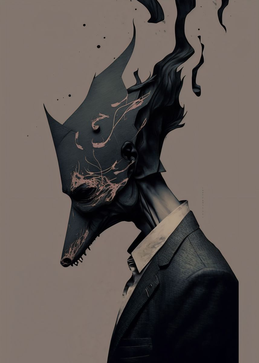 'Beast Within no22' Poster, picture, metal print, paint by Alican ...