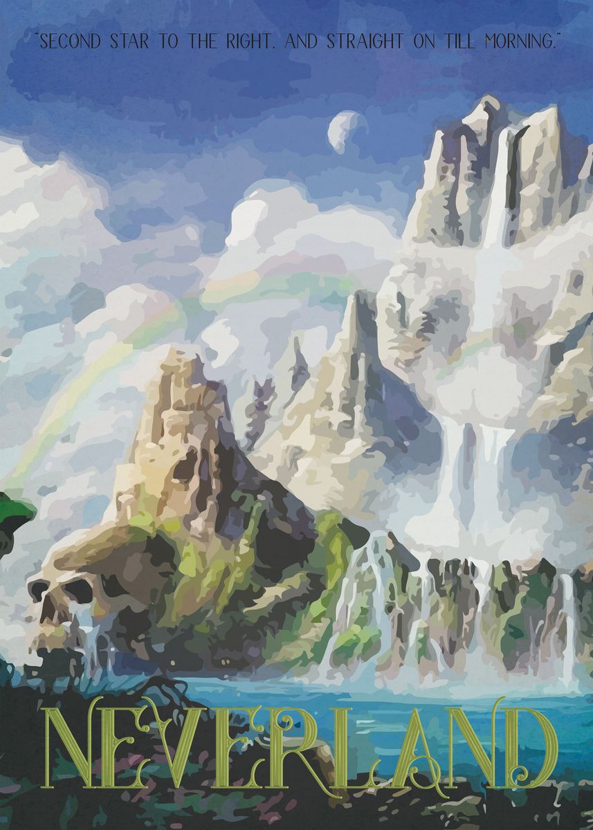 'Neverland' Poster, picture, metal print, paint by ECLECTICimprint ...