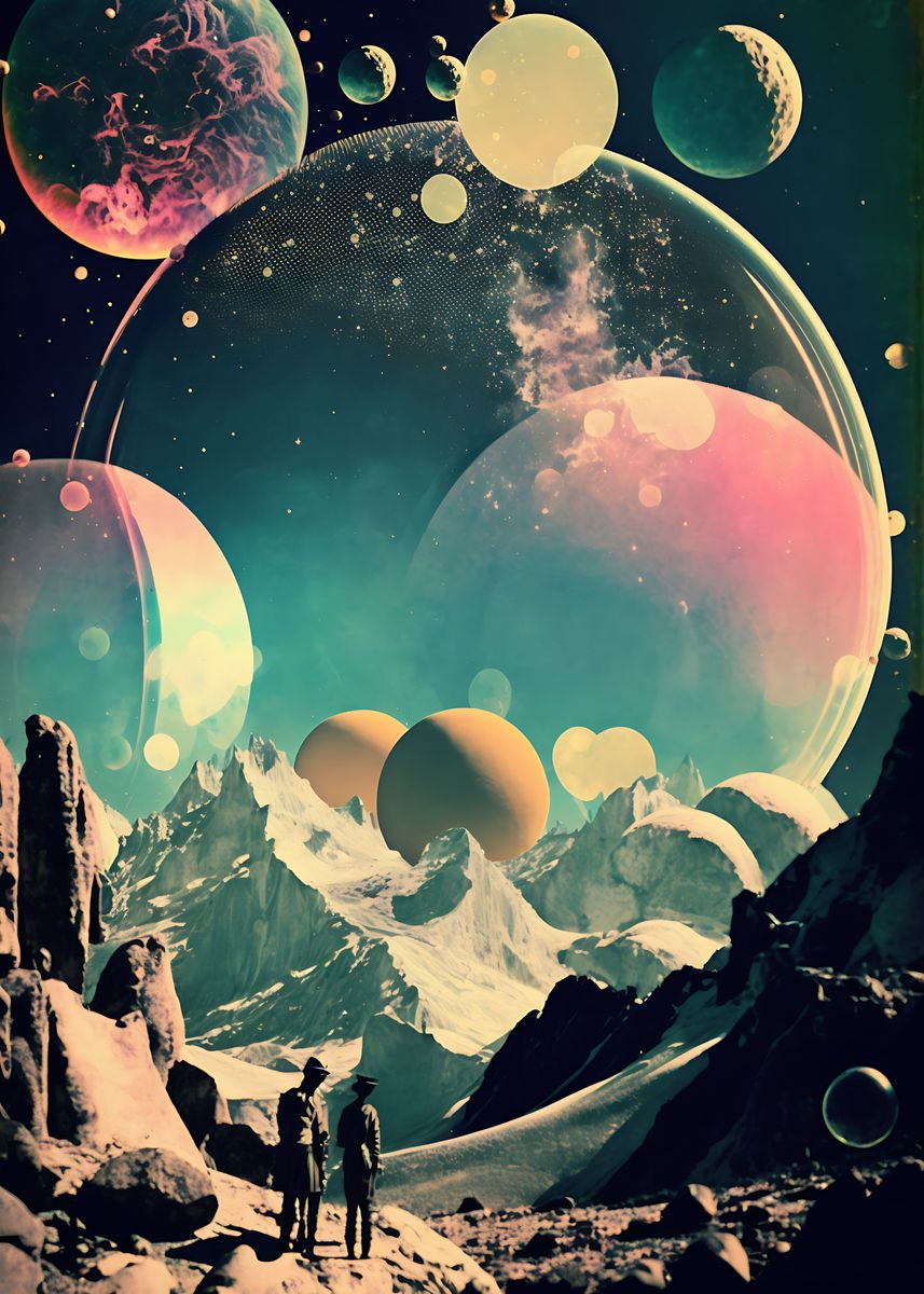 'A free Cosmic Walk' Poster, picture, metal print, paint by Guillaume ...