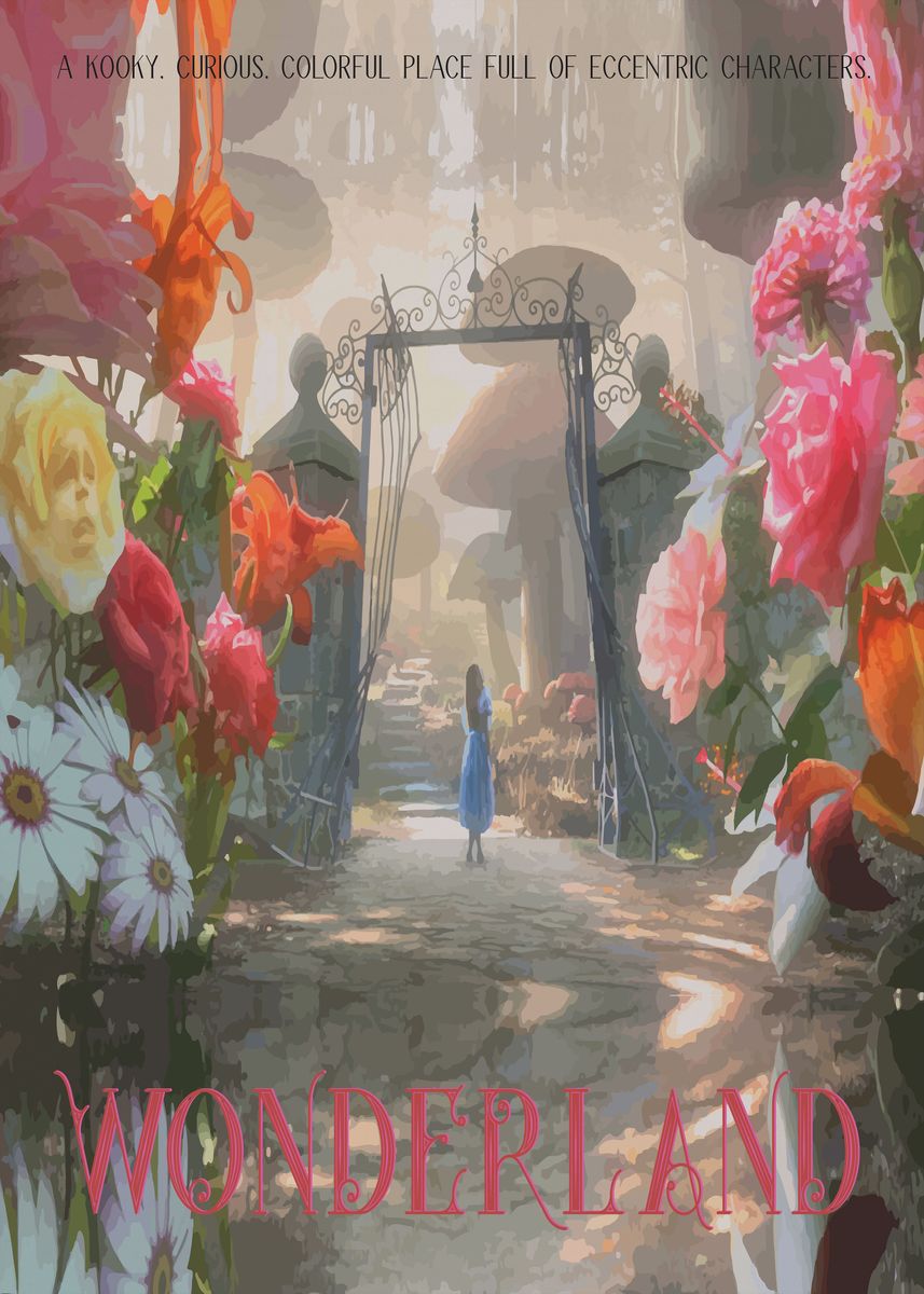 'Wonderland' Poster, picture, metal print, paint by ECLECTICimprint ...
