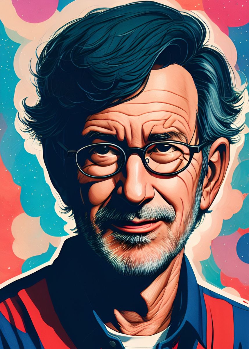 'Steven Spielberg Portrait' Poster, picture, metal print, paint by Max ...