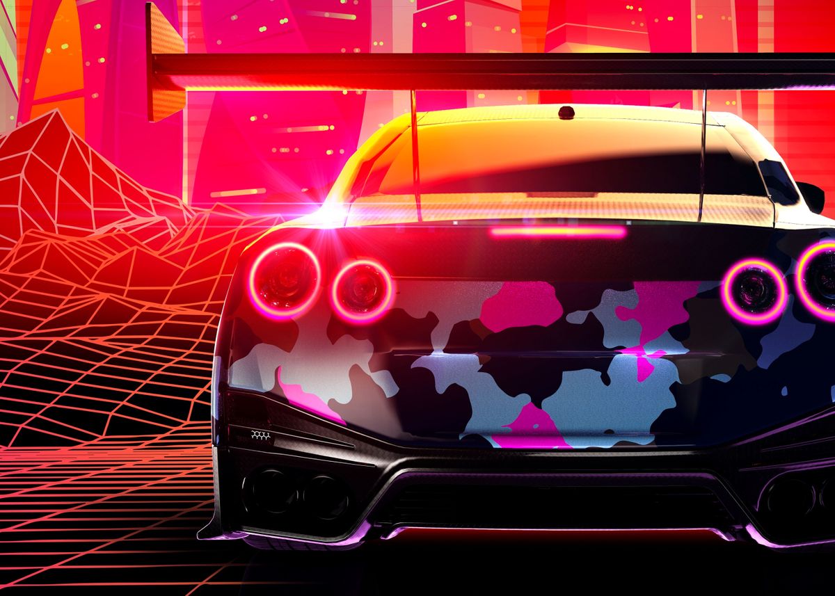 'nissan GTR' Poster by Spot Cars | Displate