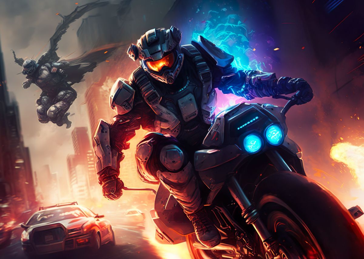 'Driver vs Aliens' Poster by Markus Mikolai | Displate