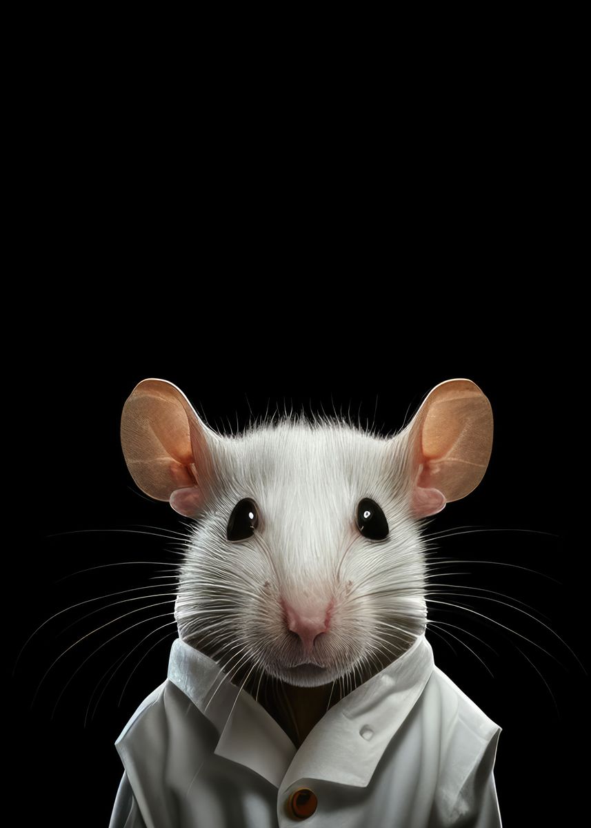'Doctor Mouse' Poster, picture, metal print, paint by Dr Picture | Displate