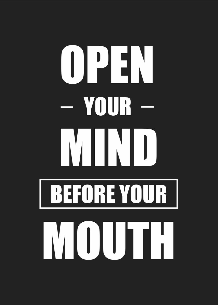 'open your mind' Poster, picture, metal print, paint by Ratna Mutia ...