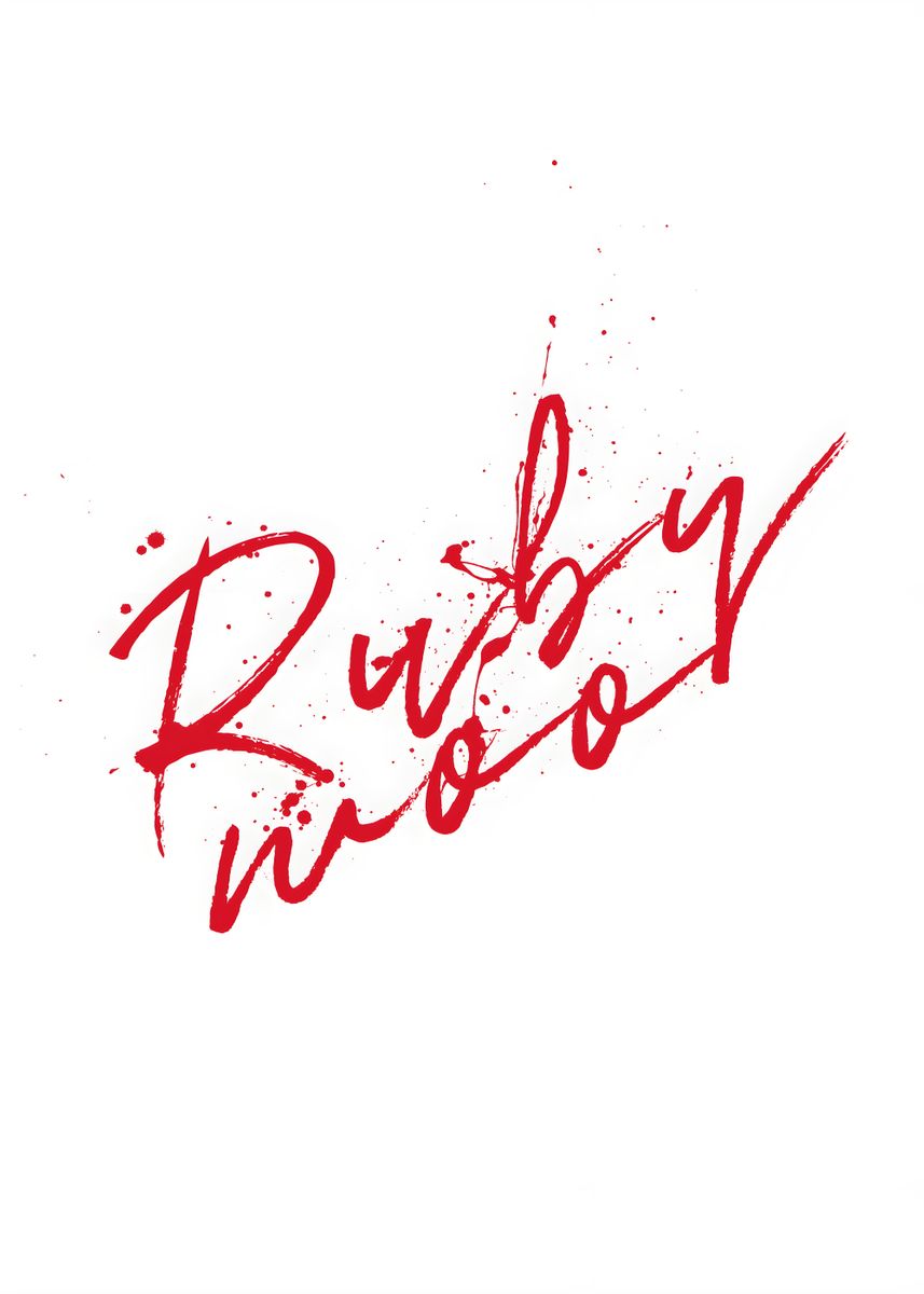 'Ruby Woo' Poster, picture, metal print, paint by Izu | Displate