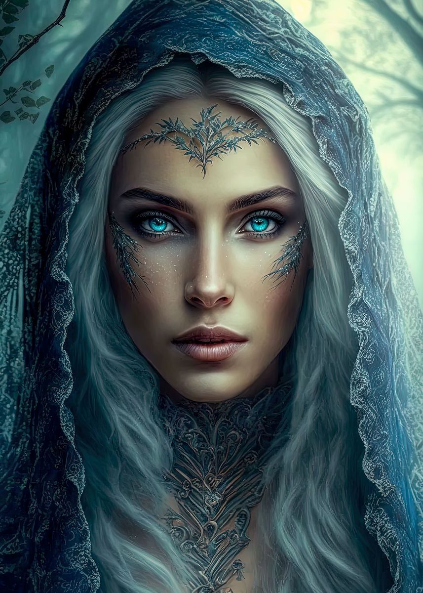 'Elven Queen' Poster, picture, metal print, paint by AlekSunDoor Art ...