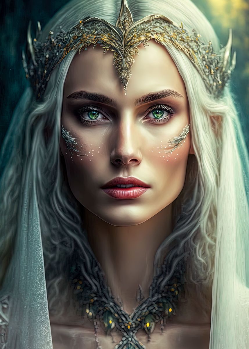 'Elven Princess' Poster, picture, metal print, paint by AlekSunDoor Art ...