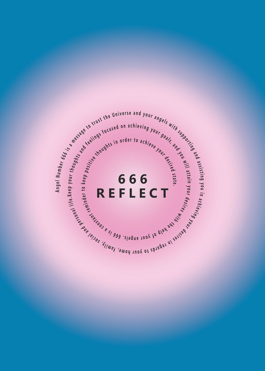 '666 Reflect' Poster, picture, metal print, paint by 1x Merch | Displate