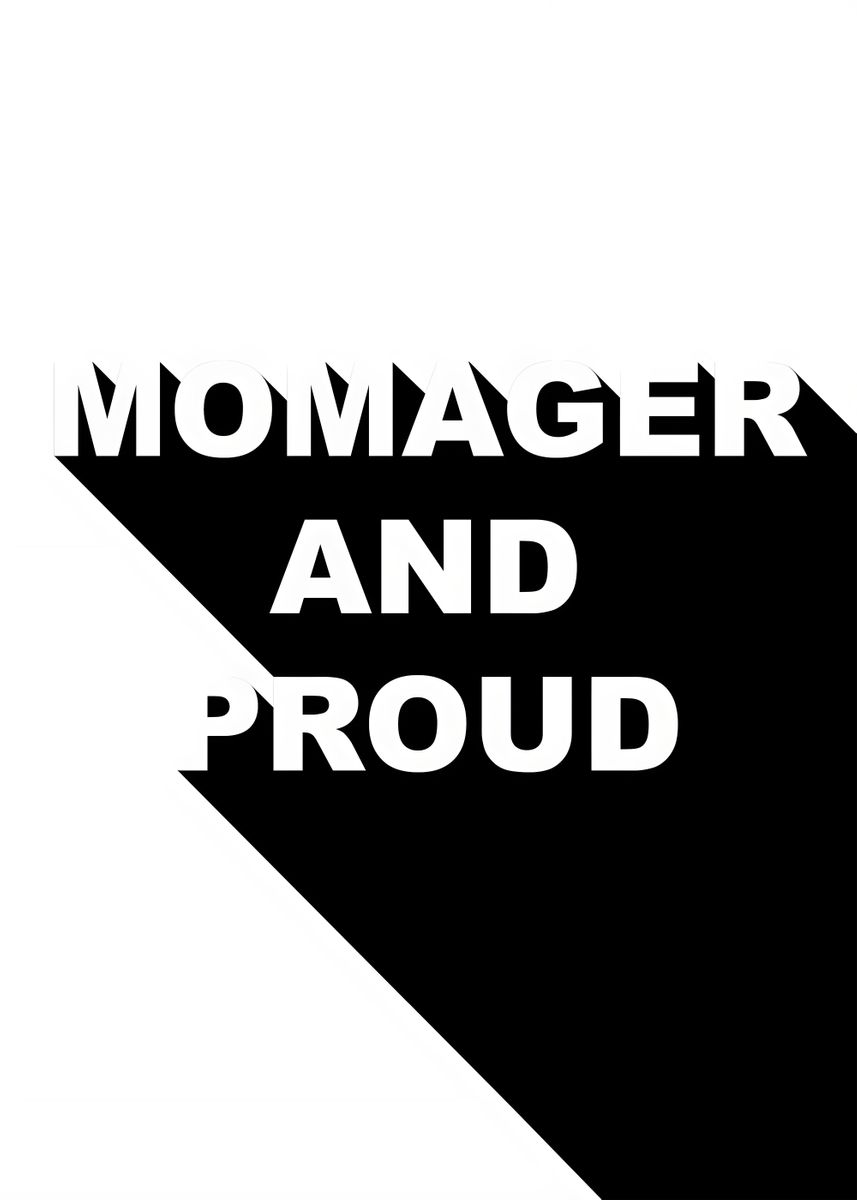 'Momager and Proud' Poster, picture, metal print, paint by Izu | Displate