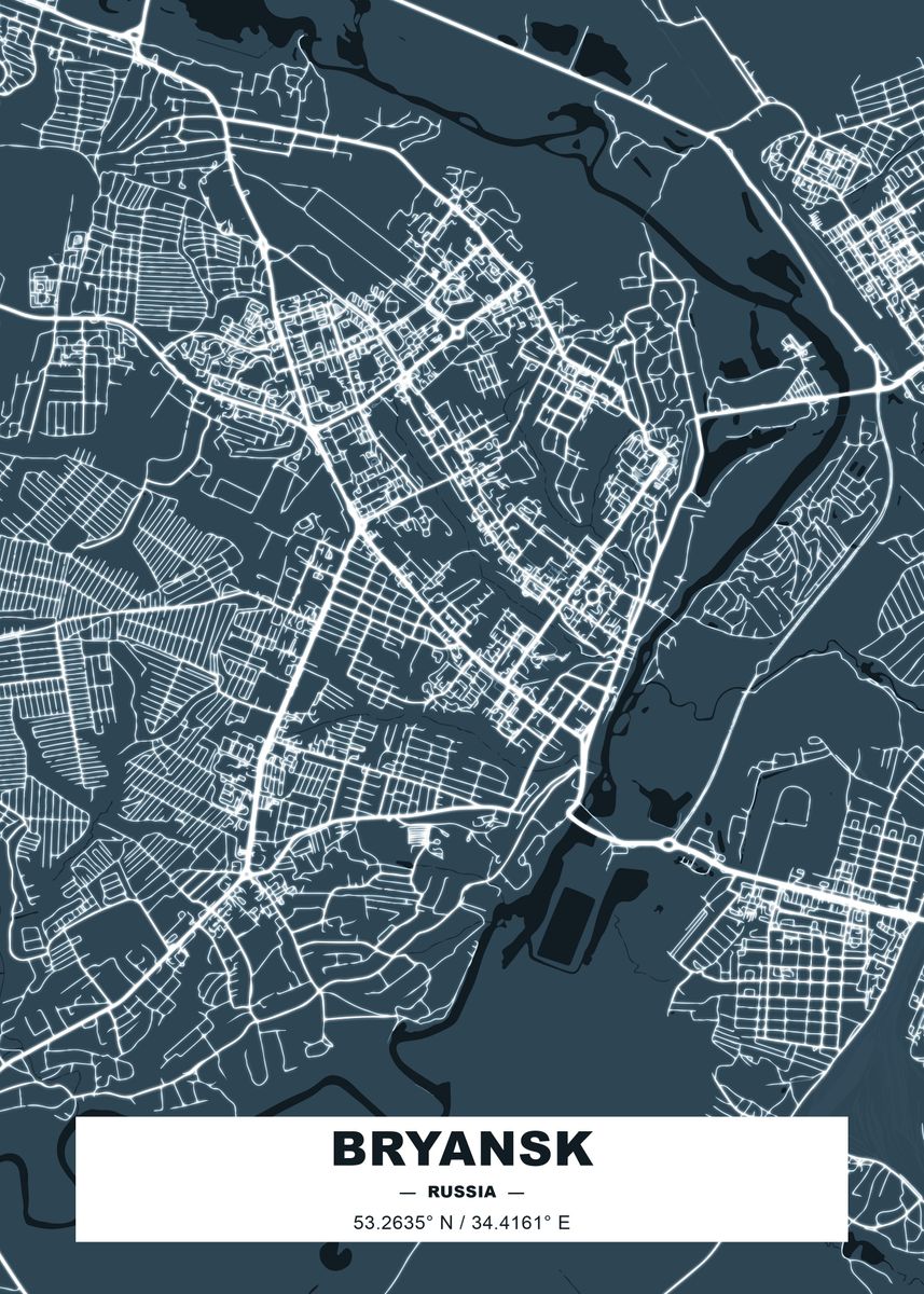 'Bryansk' Poster, picture, metal print, paint by Bo Kev | Displate