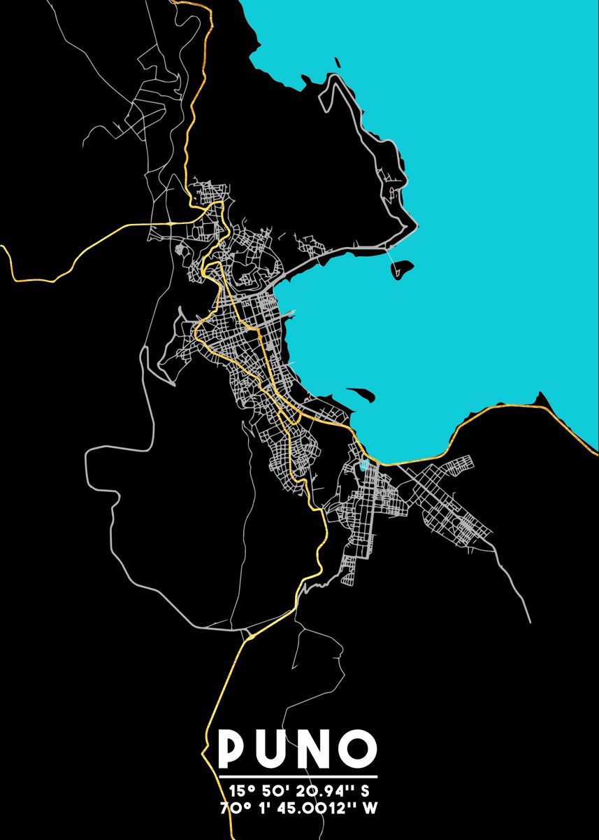 'Puno Peru' Poster, picture, metal print, paint by Clayborne Frank ...