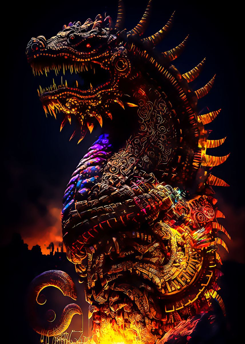 'Dragon' Poster by tani pino | Displate