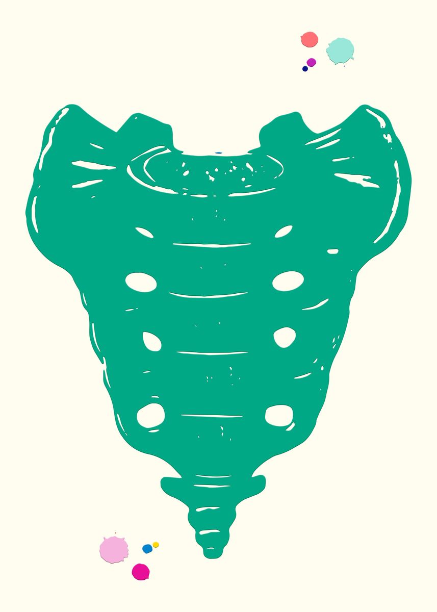 'Sacrum bone' Poster, picture, metal print, paint by Dutton Jerrell ...